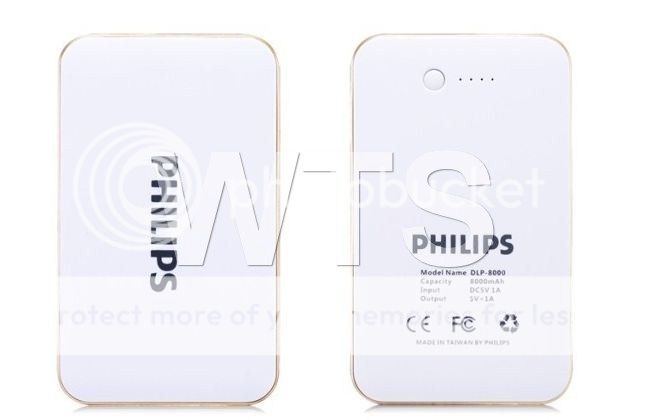 Philips 8000 mAh Power Bank OEM For Mostly All Mobiles.