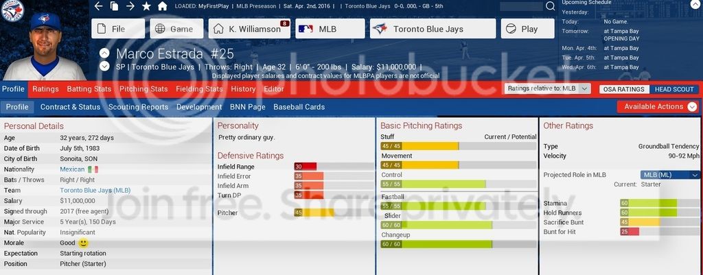 Ratings Display Bug - OOTP Developments Forums